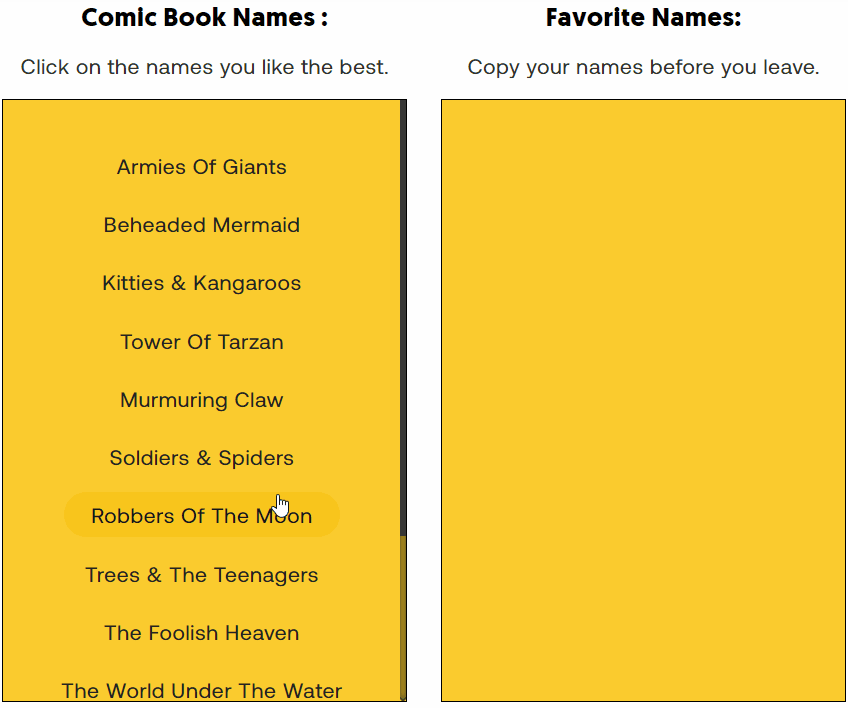 Comic Book Name Generator 1000 Amazing Comic Book Names Comic Book Name Generator 1000 Amazing Comic Book Names