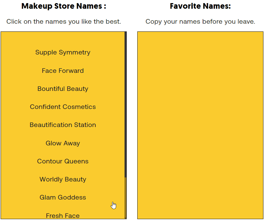 Makeup Store Name Generator 1000 Cosmetics Store Names Makeup Store Name Generator 1000 Cosmetics Store Names