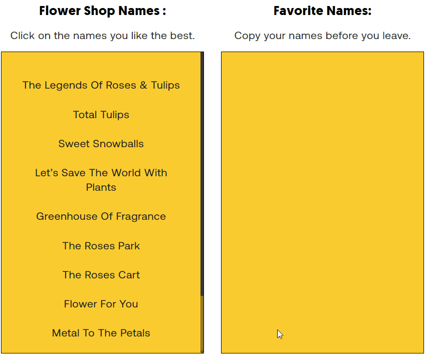 Flower Shop Name Generator 1000 Creative Floral Shop Names Flower Shop Name Generator 1000 Creative Floral Shop Names